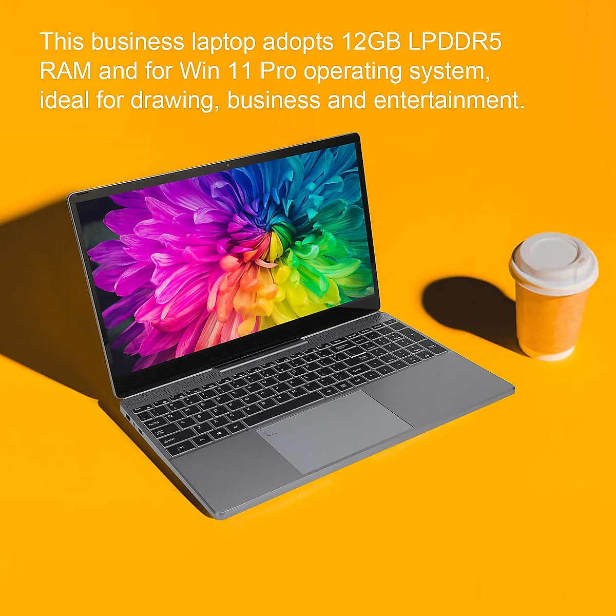 ASHATA 2023 New Laptop, 15.6 HD Touchscreen, for N95 Series CPU, 12GB RAM LPDDR5, G Sensor 4096 Pressure Fingerprint Tablet Laptop Foldable for Windows 10 11 (US 512GB)