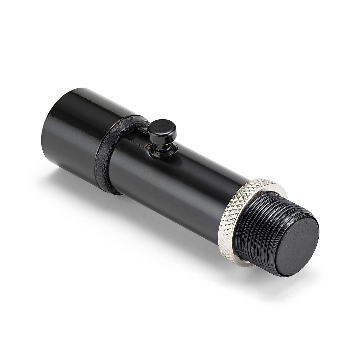 On-Stage QK-2B Quik-Release Mic Adapter (For Quick, Easy Microphone Interchange, Screwless Mount with Push-Button Release and Click-Together Connection, 5/8"-27 Threading, Shock Absorbent, Black.