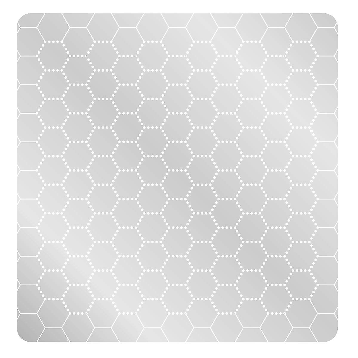 LITKO 1-inch Hex Grid Stencil, Dot Pattern