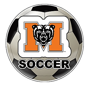 Mercer University 4-Inch Round Soccer Ball Magnet Officially Licensed Collegiate Product