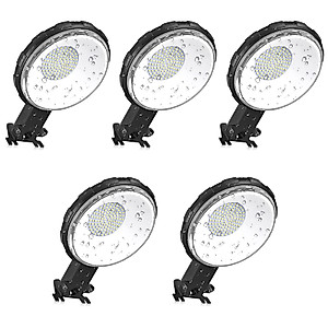 Ankishi 5 Pack Led Barn Lights 100W 12000LM LED Dusk to Dawn Outdoor Lighting (500 Watt MH/HPS Replacement) 5000K Daylight White IP65 Waterproof Area Street Light for Barn Farmhouse Yard Patio