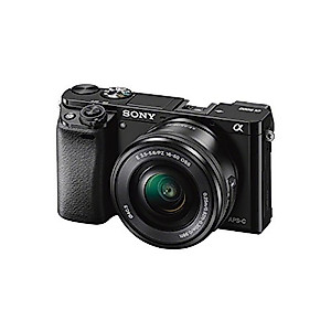 Sony A6000 Interchangeable Lens Digital Camera with SELP1650 Lens Kit - Black (24.3MP)