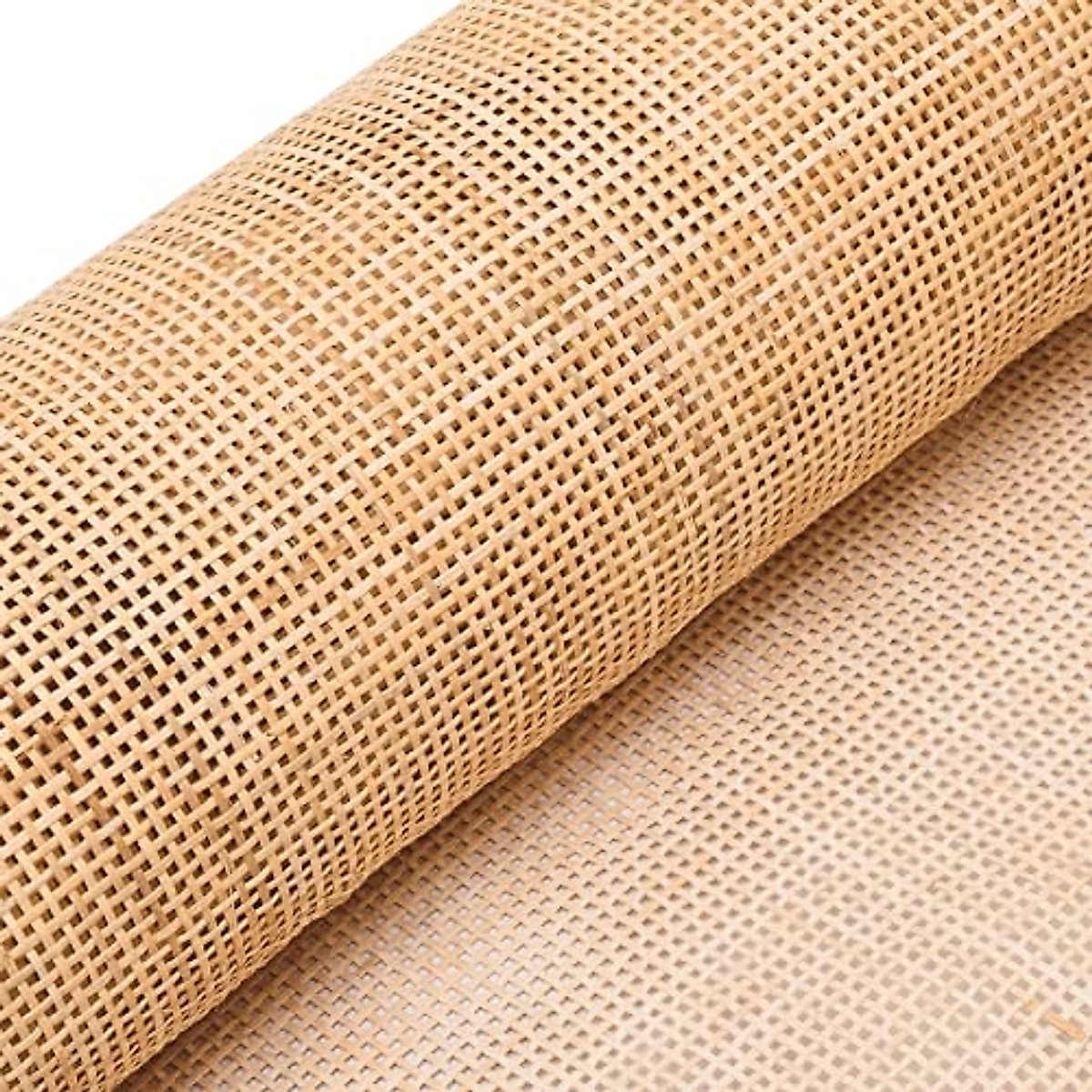 CLAYNIX 24" Width Square Cane Webbing- 24" x 20 Ft Sheet - Rattan Cane Webbing Roll -Caning Material for Chairs, Cabinet, Door -Open Weave Wicker Woven Rattan Sheets - Cane Fabric (20 FEET)