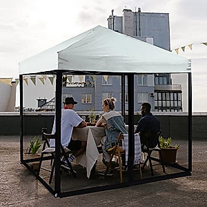 Tappio Mosquito Net with Zipper for Outdoor Camping Mosquito Net DIY Canopy Screen Wall Outdoor Mosquito Net for 10 x 10' Patio Gazebo and Tent (Only Mosquito Net Outdoor Tent Not Including)