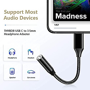 USB to Headphone Jack Adapter（2pack）, USB Headphone Adapter Type C Aux Audio Dongle Adapter Converter for Pixel 4 3 XL,Samsung Galaxy S22 S21 S20 Ultra S20+ Note 20 10 S10 Plus,iPad Pro,Mate 30 Pro