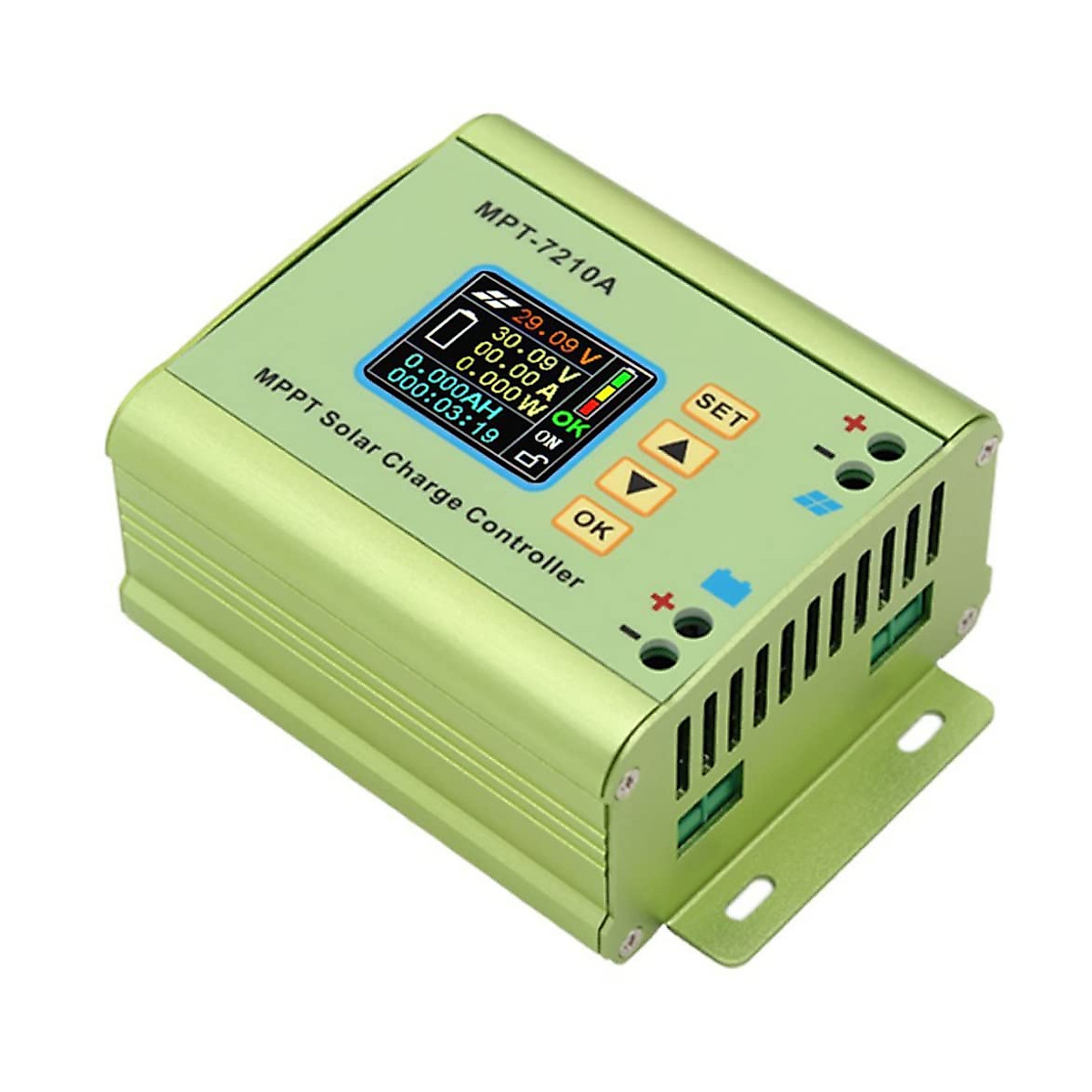 Charge Controller Mppt Solar Charge Controller Mpt-7210A LCD Display 24V 36V 48V 60V 72V 10A Adjustable for Lithium Battery