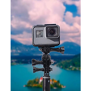 Rotation Ball Joint Mount Extension Accessories with 1/4 Thread for GoPro Hero 9/8/7/6/5/4/3+/3/2/1