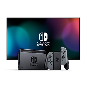 GALLIUMPI Newest Nintendo Switch 32GB Console with Gray Joy-Con, 6.2" Multi-Touch 1280x720 Display, WiFi, Bluetooth, HDMI Deluxe 13-in-1 Bundle