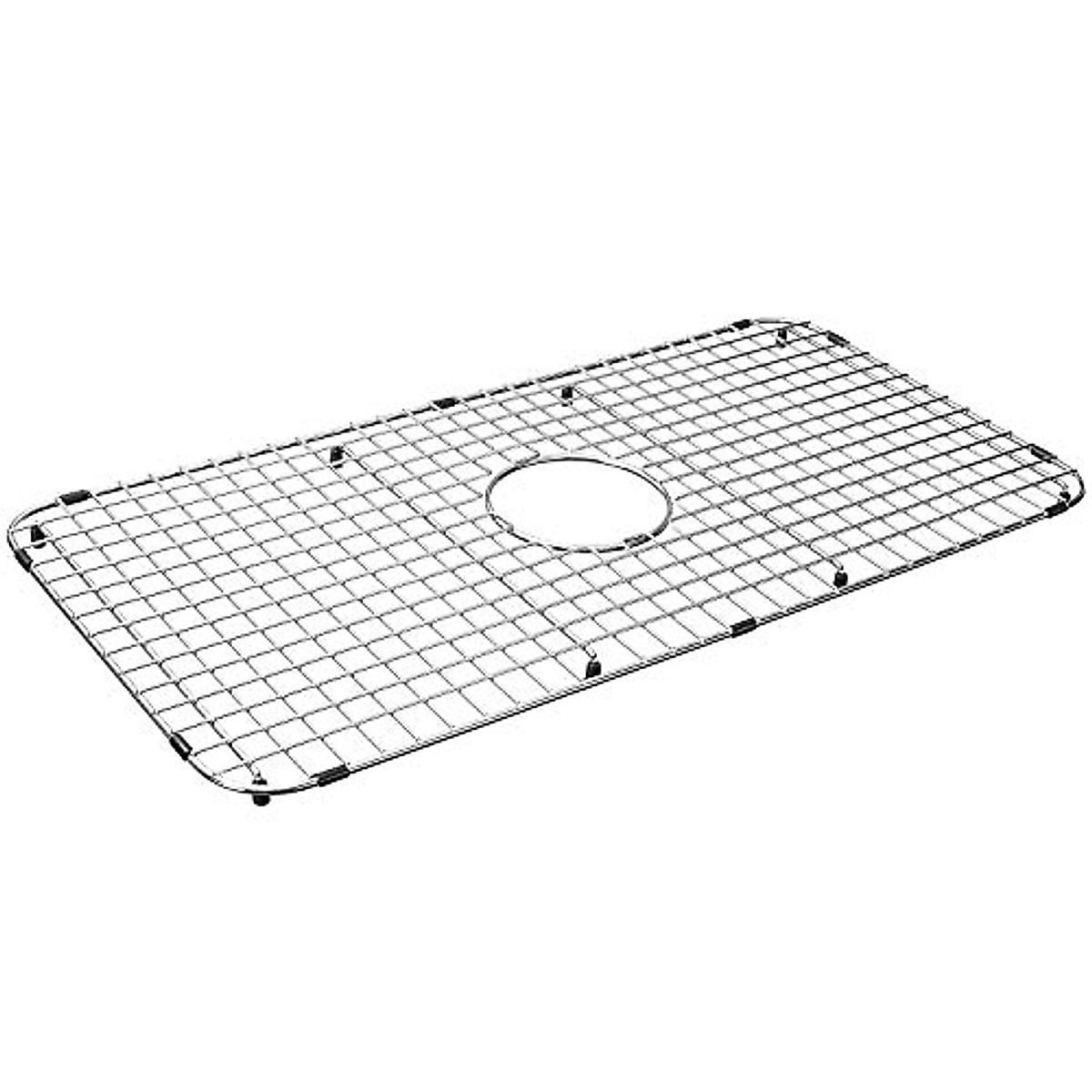 Serene Valley Sink Bottom Grid 29-1/16" X 13-15/16", Centered Drain with Corner Radius 2", NDG2914C