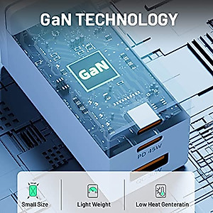 AcoFeu 65W USB C Charger Block, 3 Ports Fast Foldable Wall Charger for MacBook Air, iPhone Pro Max, iPad Pro, Galaxy S22 Ultra, Switch, Air Pods & More