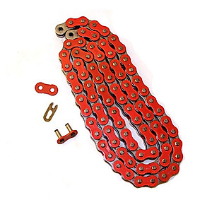 Red Non O-Ring Chain 520-100L fits 1995-2003 Kawasaki KEF300 KEF 300 Lakota