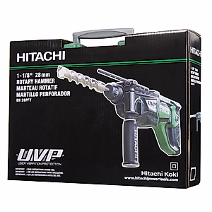 Hitachi DH28PFY 1-1/8 Inch SDS Plus Low Vibration Rotary Hammer, 3-Mode, VSR