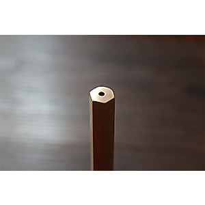 EKLOEN Six-Edge Solid Brass Pen, EDC Pocket Pen Signature Pen Pocket Pen