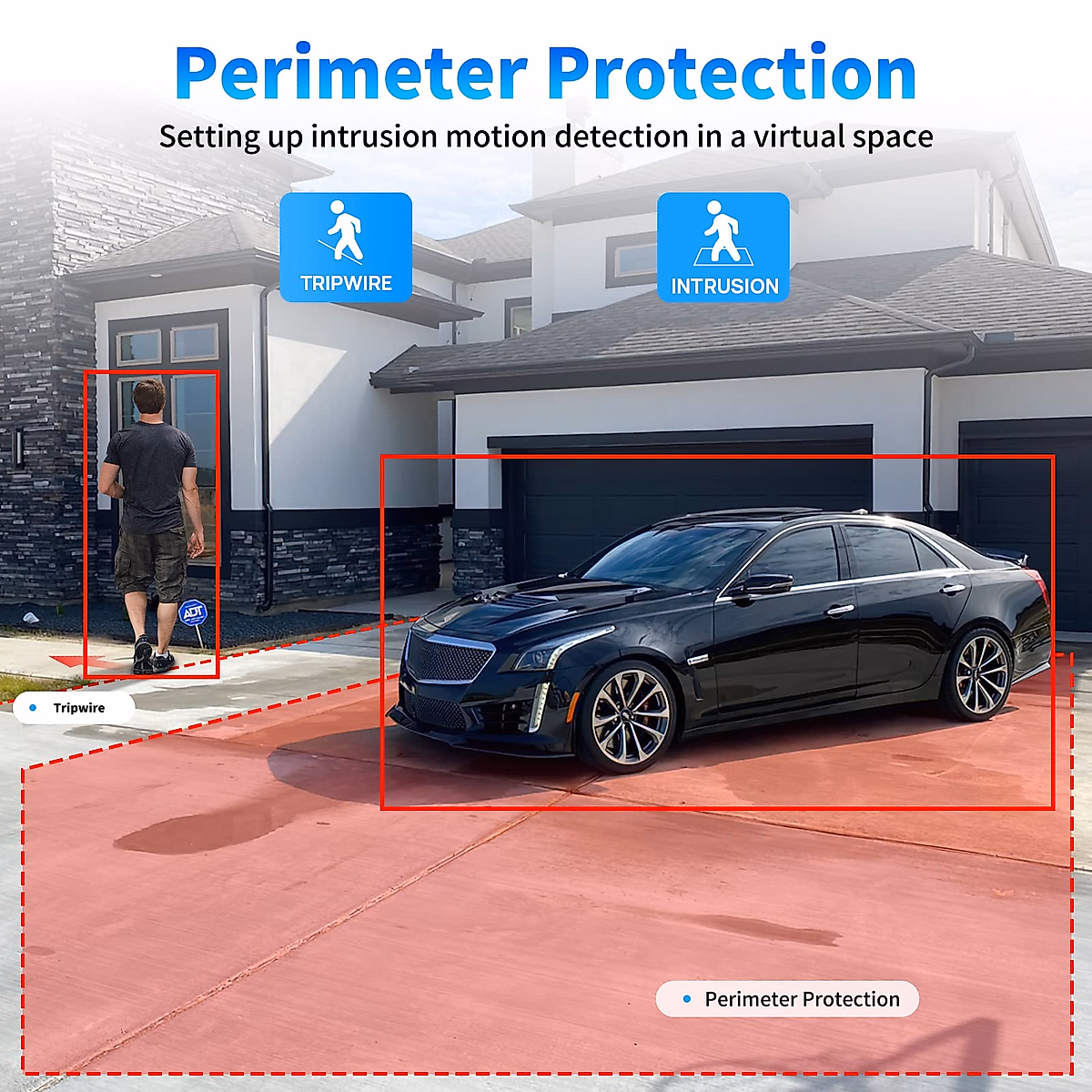 PANOEAGLE 8MP Starlight IR Eyeball Network Camera, 2.8mm Fixed Lens，Low Illumination Outdoor Camera with Built-in MIC, Max. 256 GB SD Card Slot