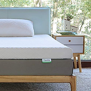 Novilla Twin XL Mattress Topper, 3" Dual Layer Memory Foam Mattress Topper Enhance Cooling, Supportive & Pressure Relieving, with Breathable Bamboo Cover,Twin XL Size, Yozora, White (NV0T801-3-TXL)