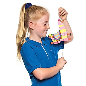 Baker Ross AT507 Lovely Llama Wooden Puppet Kits - Pack of 4, Story Telling, Woodcraft Painting for Kids, Great for Art Parties, Schools and Festive Crafting Activities