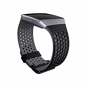 Fitbit Ionic Accessory Sport Band, Black/Gray, Small