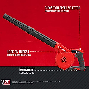 CRAFTSMAN V20* Cordless Blower, Tool Only (CMCBL0100B)