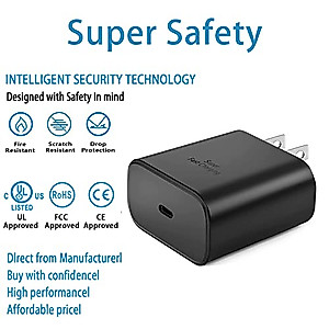 USB C Charger for Samsung Fast Charger Type C,45W USB-C Super Fast Charging Wall Charger for Samsung Galaxy S22 S23 S23+ S20 S21 Ultra /Note20/note10,Galaxy Z Fold 4 5G, Z Flip 4 5G, Fold Z3, Tab S7FE