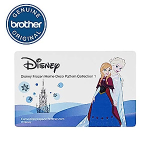 Brother ScanNCut Disney Frozen HomeDeco Pattern Collection 1 CADSNP04, 27 Designs with Olaf, Elsa, Anna & More, Vinyl Wall Art, Iron-on Transfers for Clothing, DIY Stencil Templates, Party Decorations