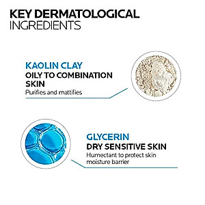 La Roche-Posay Effaclar Clarifying Clay Face Mask for Oily Skin, Unclogs Pores and Controls Shine Without Over-Drying, Packaging May Vary