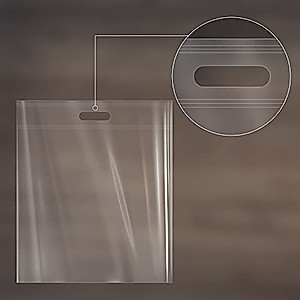 DecorRack 3 Large Zipper Storage Bags, 3 Gallons, 15 x 17 inches, Thick Storage Bags with Carry Handle, For Clothes, Blankets and Closet Organization (3 Pack)