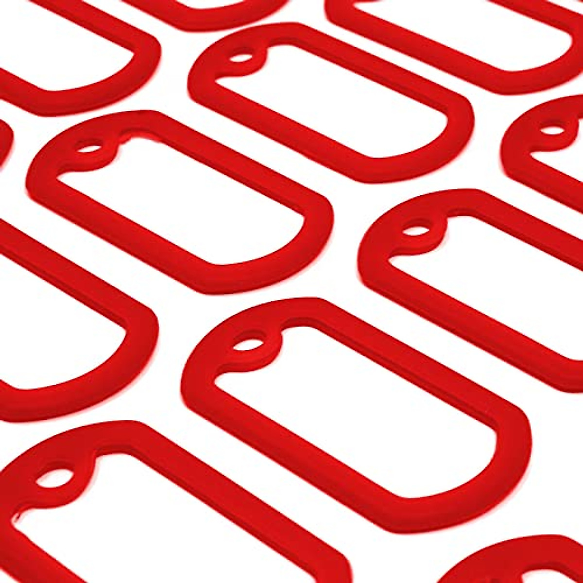 Bulk Military GI Dog Tag Silencer Rubber Silicone Cover, Red, 25 pc
