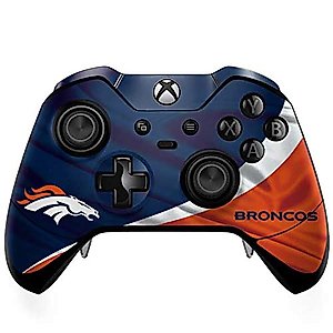 Skinit Decal Gaming Skin Compatible with Xbox One Elite Controller - Officially Licensed NFL Denver Broncos Design