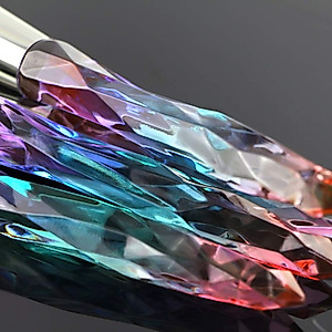 Makeup Brushes, 10PCs Professional Cosmetic Brush Set Special Shiny Foundation Face Powder Brush Eyeshadows Blending Blush Brushes Colorful Plastic Handle (Blue)