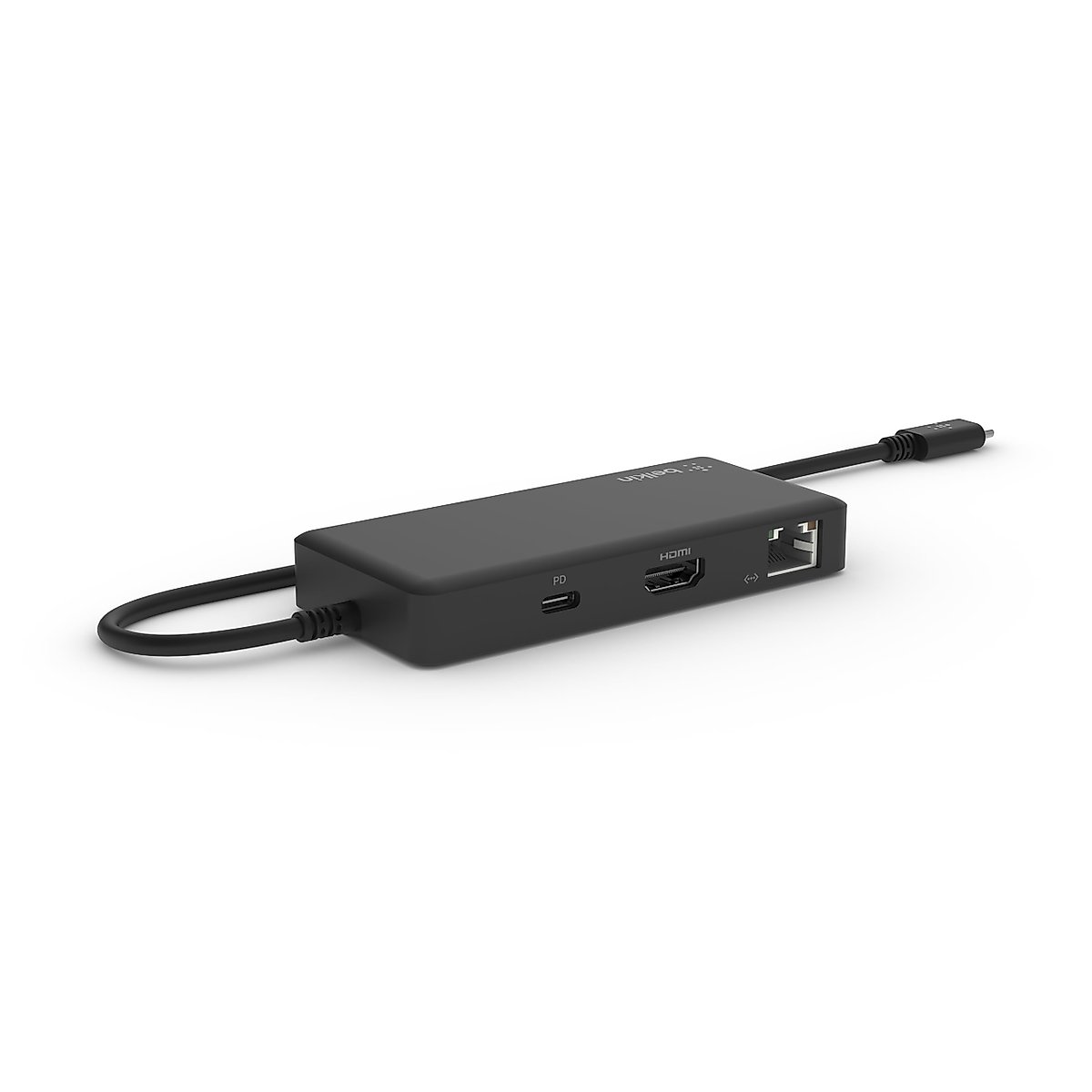 Belkin 5-in-1 Powered USB-C & USB Hub, USB-C Docking Station w/ 2 USB-A Ports, 1 USB-C Port, Ethernet, & 4K HDMI Port, Compatible with MacBook, Chromebook & Other USB-C Devices