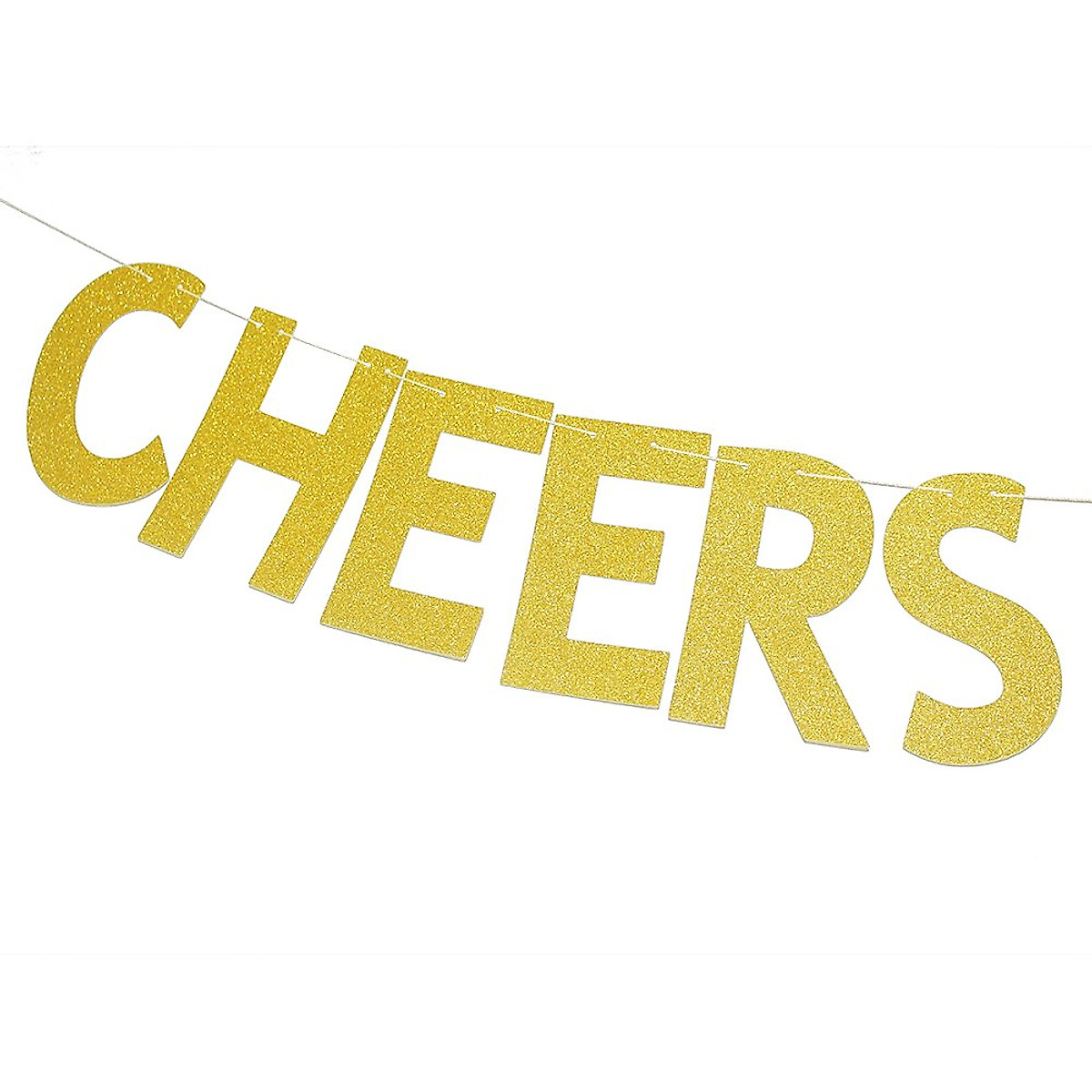 Gold Glitter Cheers to 70 Years Banner 70th Birthday Anniversary Party Photo Prop Garlands Bunting Decor (70)