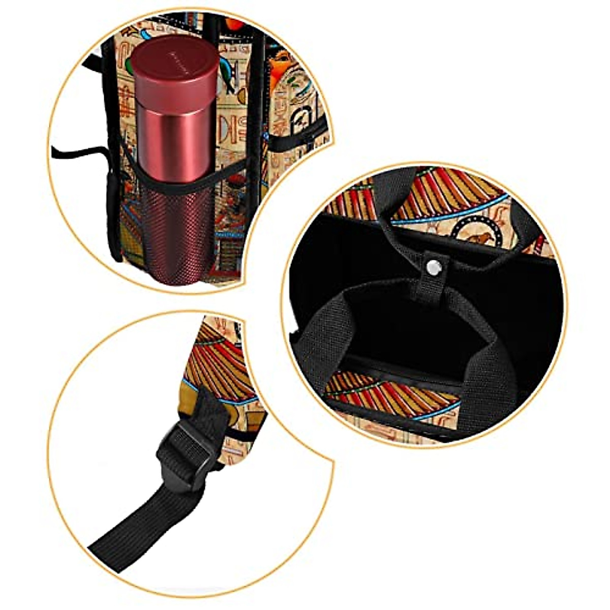 Travel Backpack,Carry On Backpack,Ancient Egyptian Vintage,Hiking Backpack Outdoor Sports Rucksack Casual Daypack