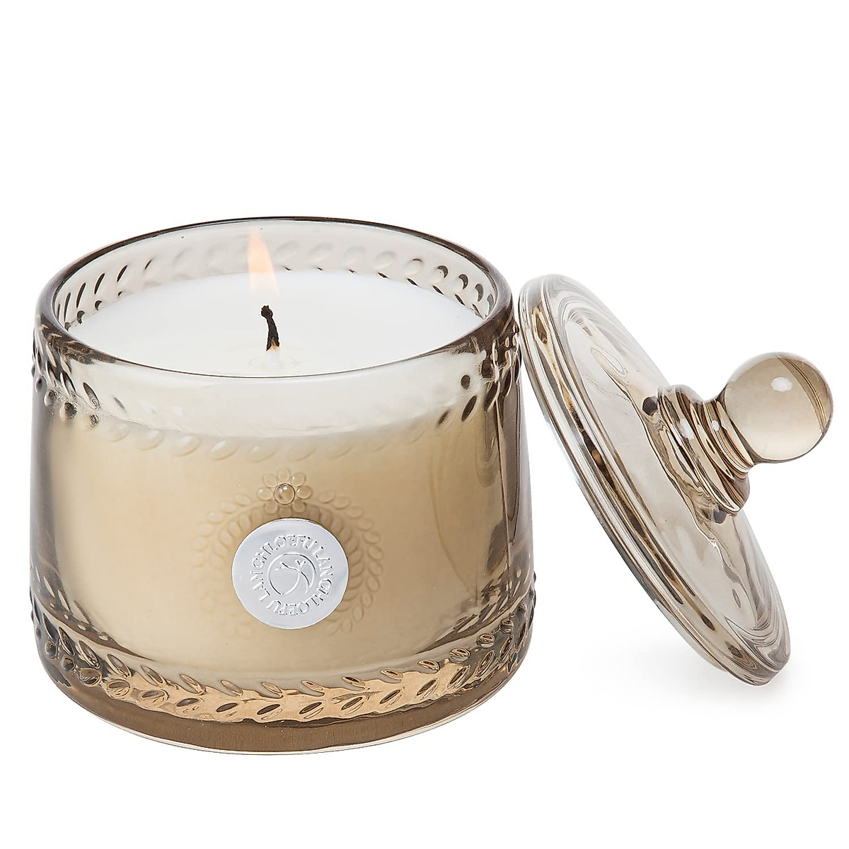 Chloefu LAN Sage Candle for House Energy Cleansing and Chakra Healing-Relaxing Soy Scented Candles Gift for Women Long Lasting Glass Jar Candle Stress Relief,55 Hour Burn Time