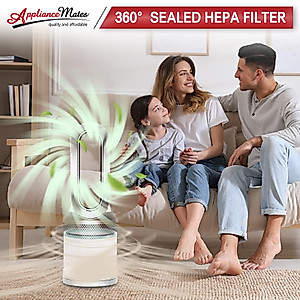 APPLIANCEMATES HP01 HEPA Filter Replacement for Dyson Pure Hot + Cool Link HP01, HP02, DP01, DP02 Desk Purifiers, Replaces Part 968125-03