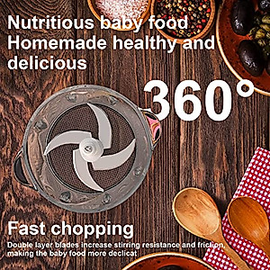 Gaiety Day Food Chopper 350 Watts, Meat Grinder 8 Cup Stainless Steel Detachable Dual Layer 4 Blade, 2 Speeds Food Processor 2L BPA-Free Glass Bowl for Meat, Vegetable & Fruits