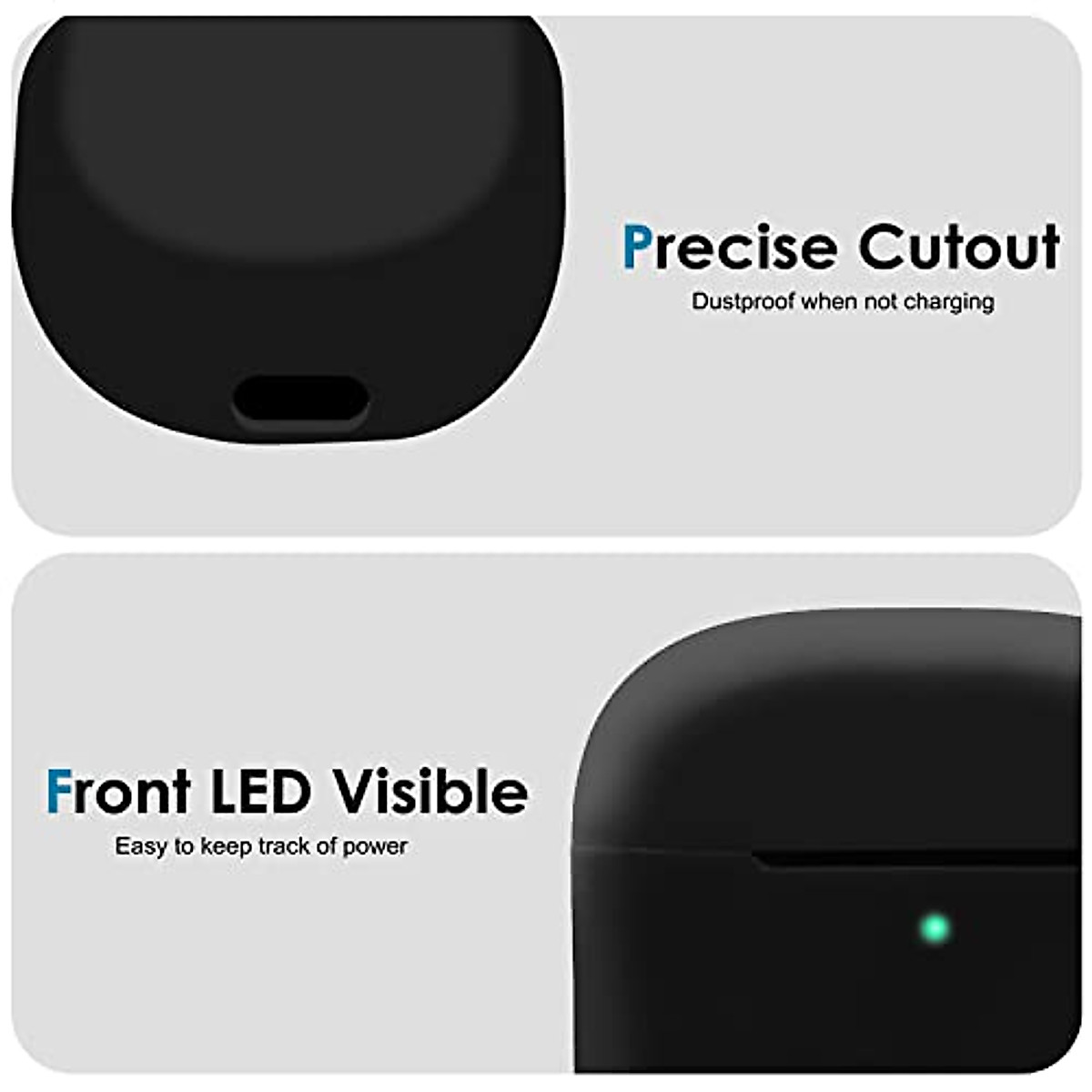 SZJCLTD Silicone Case for Bose QuietComfort Earbuds II 2022, Protective Shock-Absorbing Skin Cover Case with Keychain Carabiner for Bose QuietComfort Earbuds 2 (Midnight Blue)