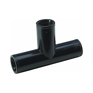 Raindrip 348G00UB Compression Tee, 5/8-Inch, Drip Irrigation Fitting for Supply Tubing and Dripline, Black