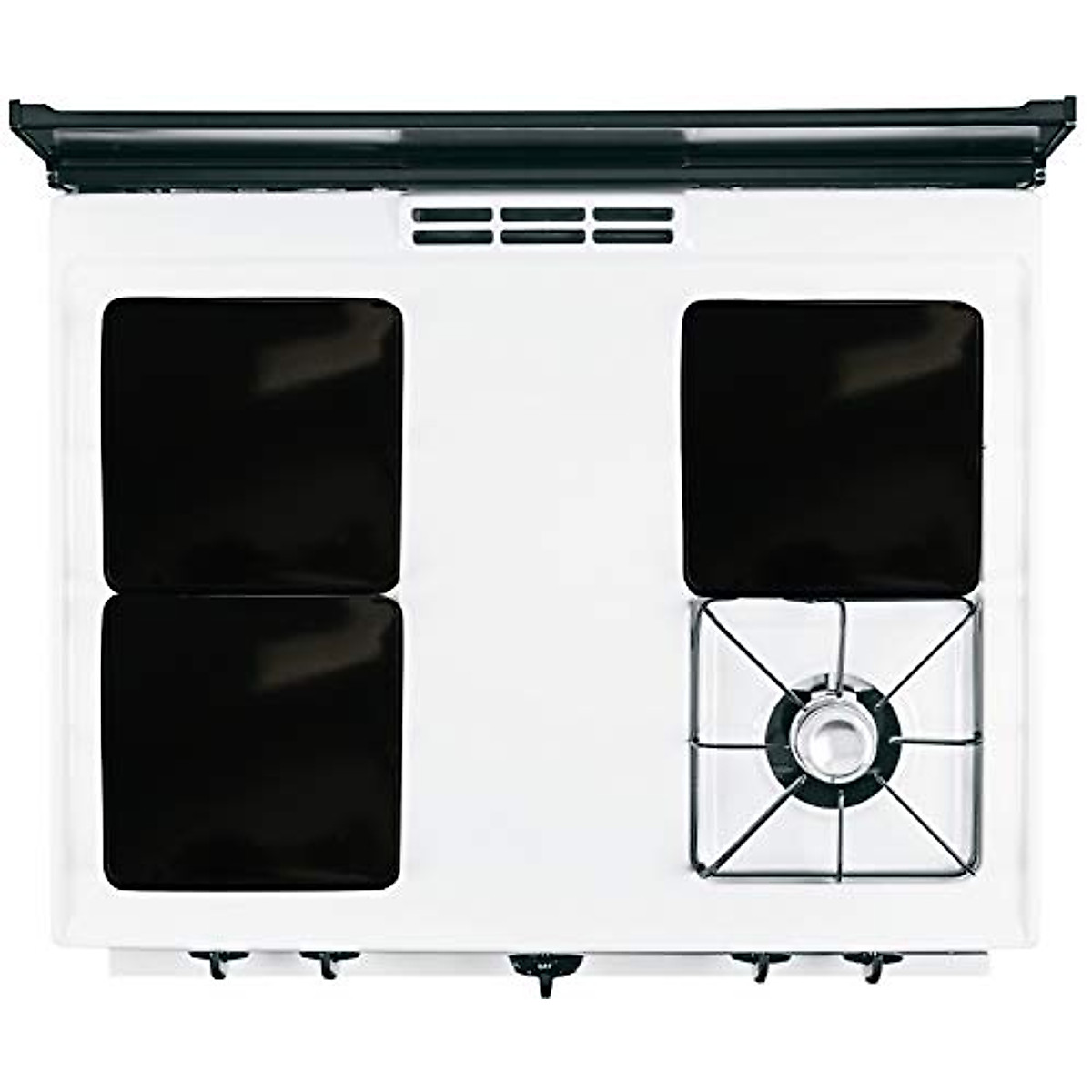 Reston Lloyd G-105-B Square Gas Stove Burner Covers, Set of 4, Black, 9" x 0.75" x 9" (Length x Width x Height)