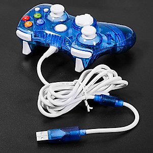 LUXMO PREMIUM Wired Xbox 360 Controller,USB xbox360 Wired Controller Gaming Controller Gamepad Joystick for Microsoft Xbox 360,Xbox 360 Slim,PC Windows（Windows 10/8.1/8/7）