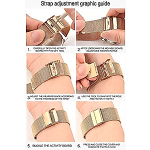 OLEVS Watches for Women Bracelet Gifts Set Ultra Thin Minimalist Fashion Rose Gold Ladies Slim Casual Dress Quartz White Face Dial Analog Date Wrist Watch Waterproof with Classic Mesh Band Golden