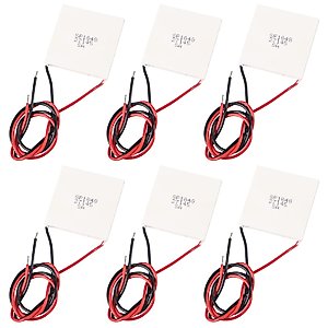 6PCS SP1848-27145 Peltier TEG Module Heatsink Semiconductor Thermoelectric Generator Cooler Cooling Power Plate Module 40 x 40 mm 150℃
