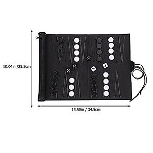 STOBOK Travel Accessories Travel Accessories Travel Accessories Backgammon Chess Board Travel Backgammon Get The Games Out Backgammon Roll Up Backgammon Chessboard Roll Up Chessboard Travel Set