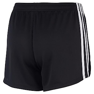 adidas Girls' Big 3-Stripes Mesh Shorts, Adi Black, Large