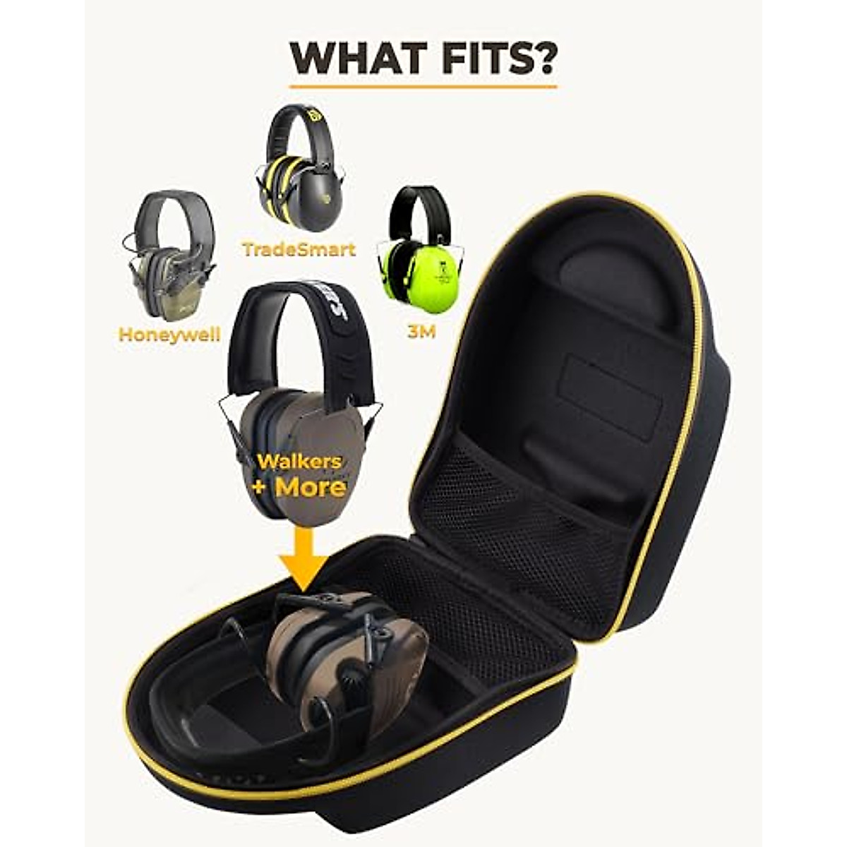 TradeSmart Hearing and Eye Protection Case - Safety Glasses and Ear Protection Case
