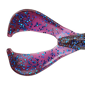 Berkley Powerbait The Boss Grub Fishing Soft Bait, Blue Fleck, 3"