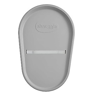 Shnuggle Squishy Changing Mat - Baby Changing Diaper Pad, Wipeable Easy-to-Clean Nappy Station, Warm-to-Touch Surface, Non-Slip Base, No Covers Needed - Grey