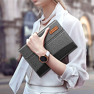 Fintie Case for Samsung Galaxy Tab S6 10.5" 2019 (Model SM-T860/T865/T867), [Supports S Pen Wireless Charging] Multiple Angle Portfolio Business Cover with Pocket Auto Sleep/Wake, Gray