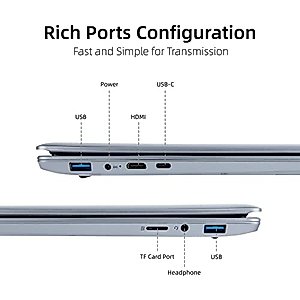 ANMESC Laptop Computer｜Laptop 15.6" with 1080P FHD Display｜Quad-Core Intel Celeron N5095 Processors｜12GB DDR4 512GB SSD｜Windows 11 Laptop Computers｜2.4G/5G WiFi｜Bluetooth 4.2｜Numeric Keypad｜Type-C