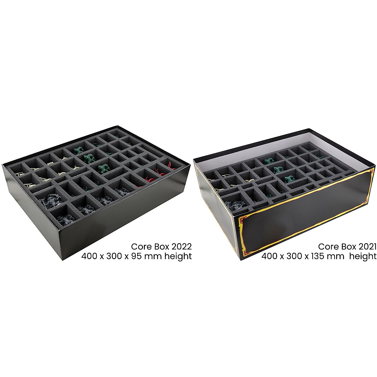 Feldherr Foam Set + Token Holder Compatible with HeroQuest (2021) - core Game Box