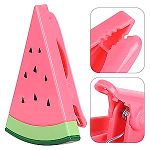 Jinyank Portable Beach Towel Clips Watermelon Shaped Windproof Clothing Clips for Pool Loungers Clothes Quilt Blanket Sunbeds Sun Lounger